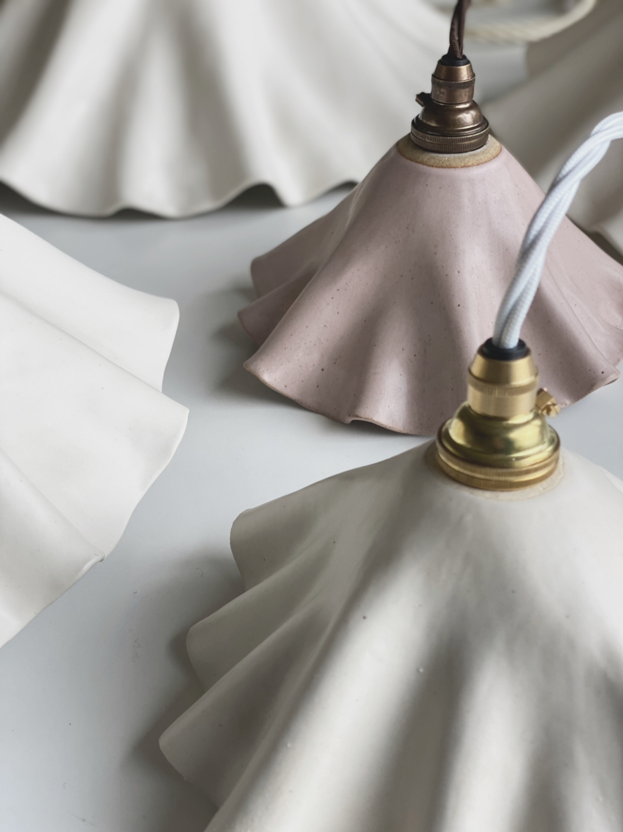 Bespoke Drape Pendant Small - rose - preorder – deborah sweeney